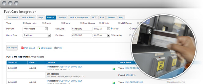 Fleet Fuel Card Integration For Fleets | FleetTrax.net